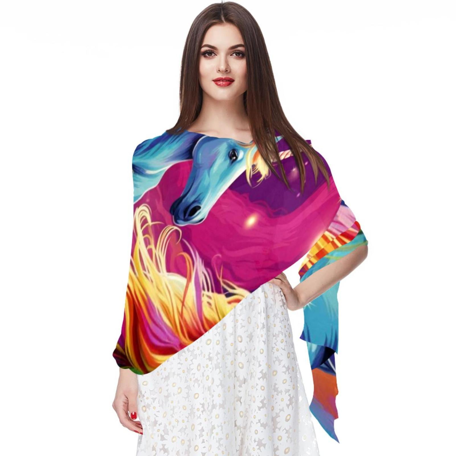 Robot Unicorn Attack Chic Chiffon Yarn Head Scarf - Translucent Light ...