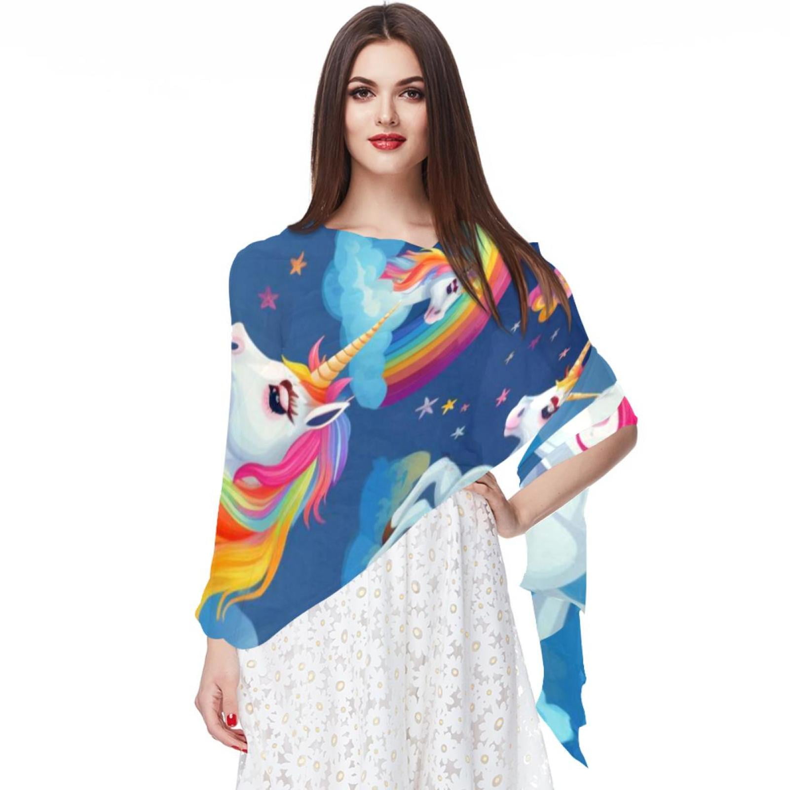 Robot Unicorn Attack Chic Chiffon Yarn Head Scarf - Translucent Light ...