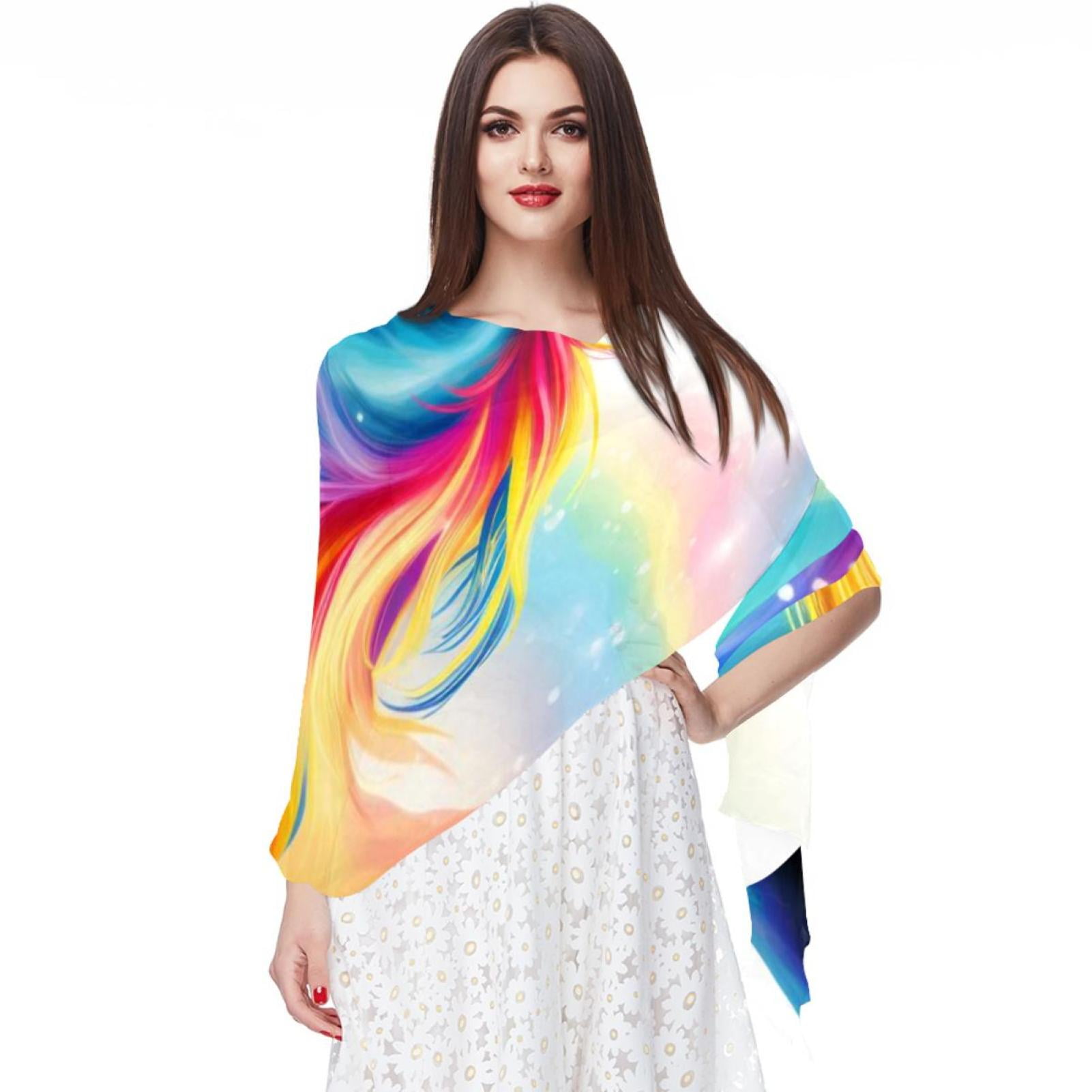 Robot Unicorn Attack Chic Chiffon Yarn Head Scarf - Translucent Light ...