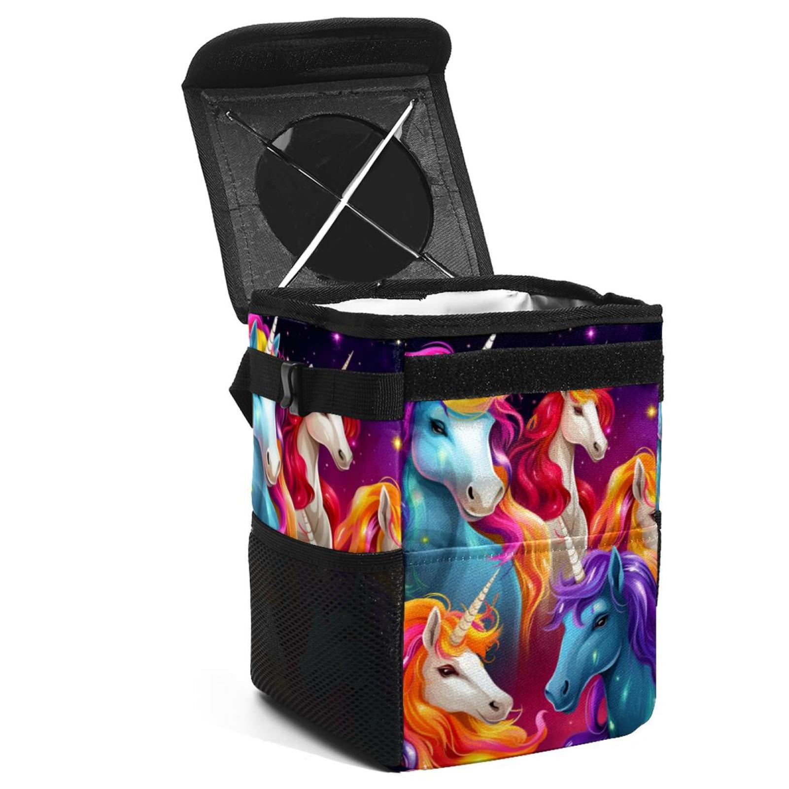 Robot Unicorn Attack Foldable Car Garbage Can with Lid - Leak-proof ...