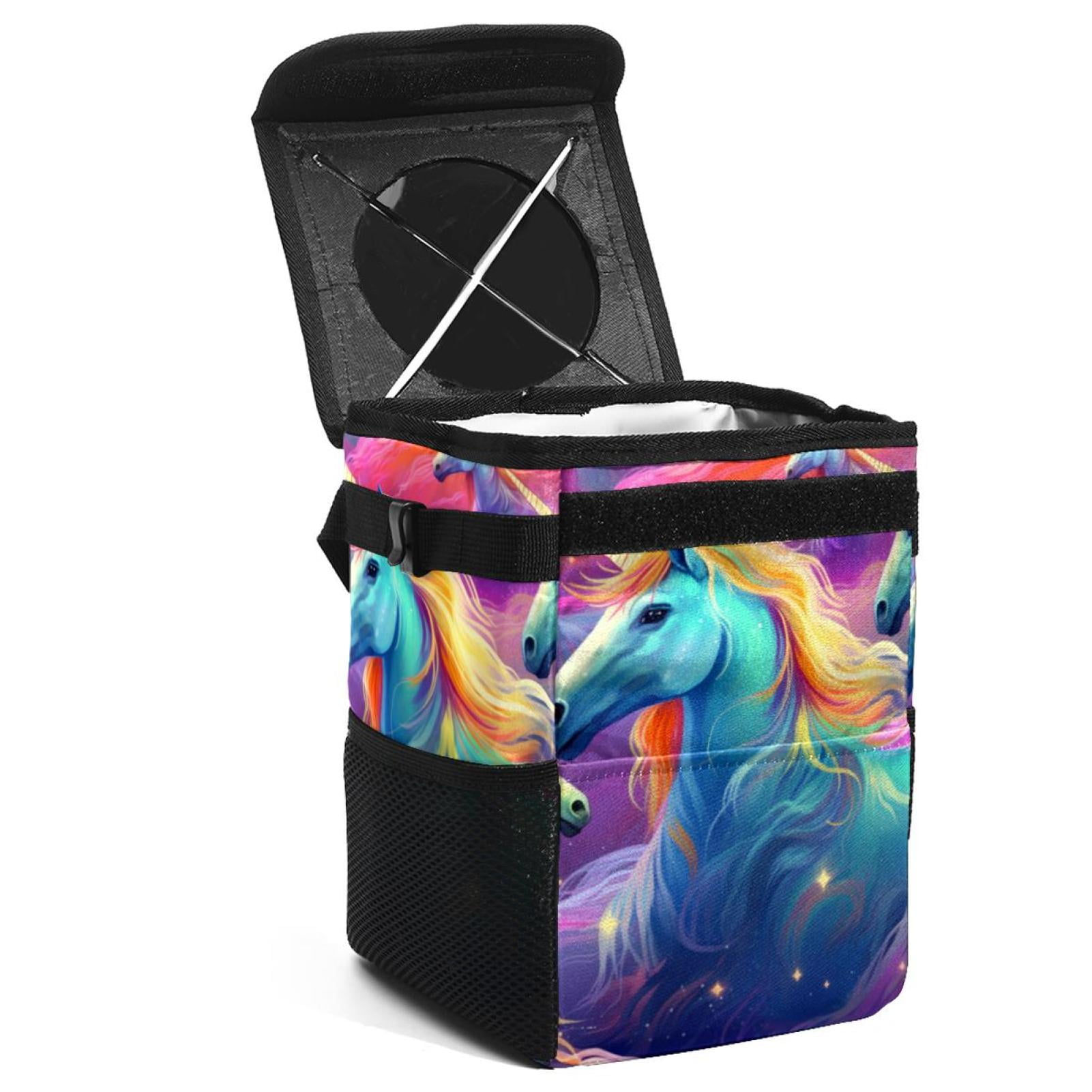 Robot Unicorn Attack Foldable Car Garbage Can with Lid - Leak-proof ...