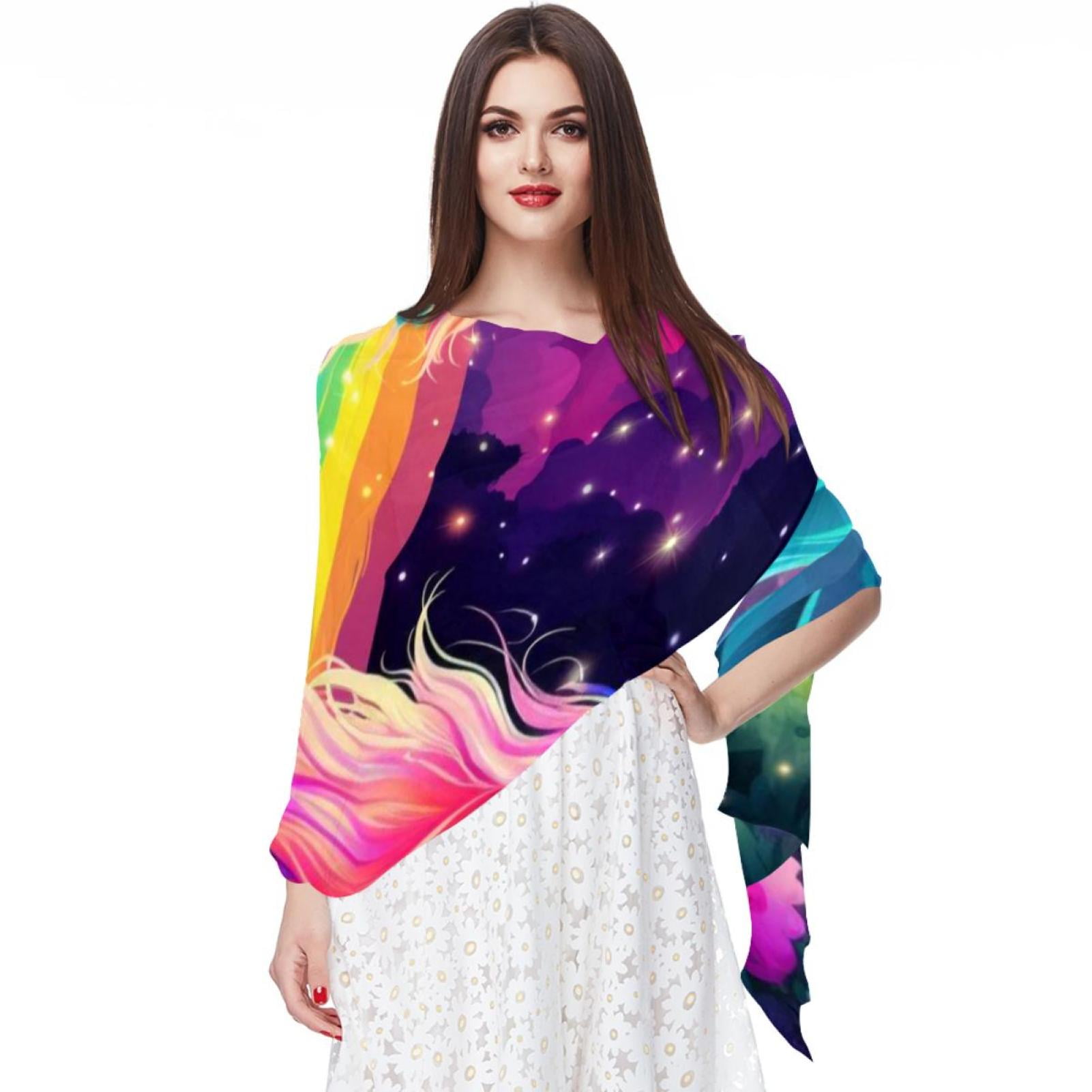 Robot Unicorn Attack Light and Breathable Chiffon Yarn Silk scarf for ...