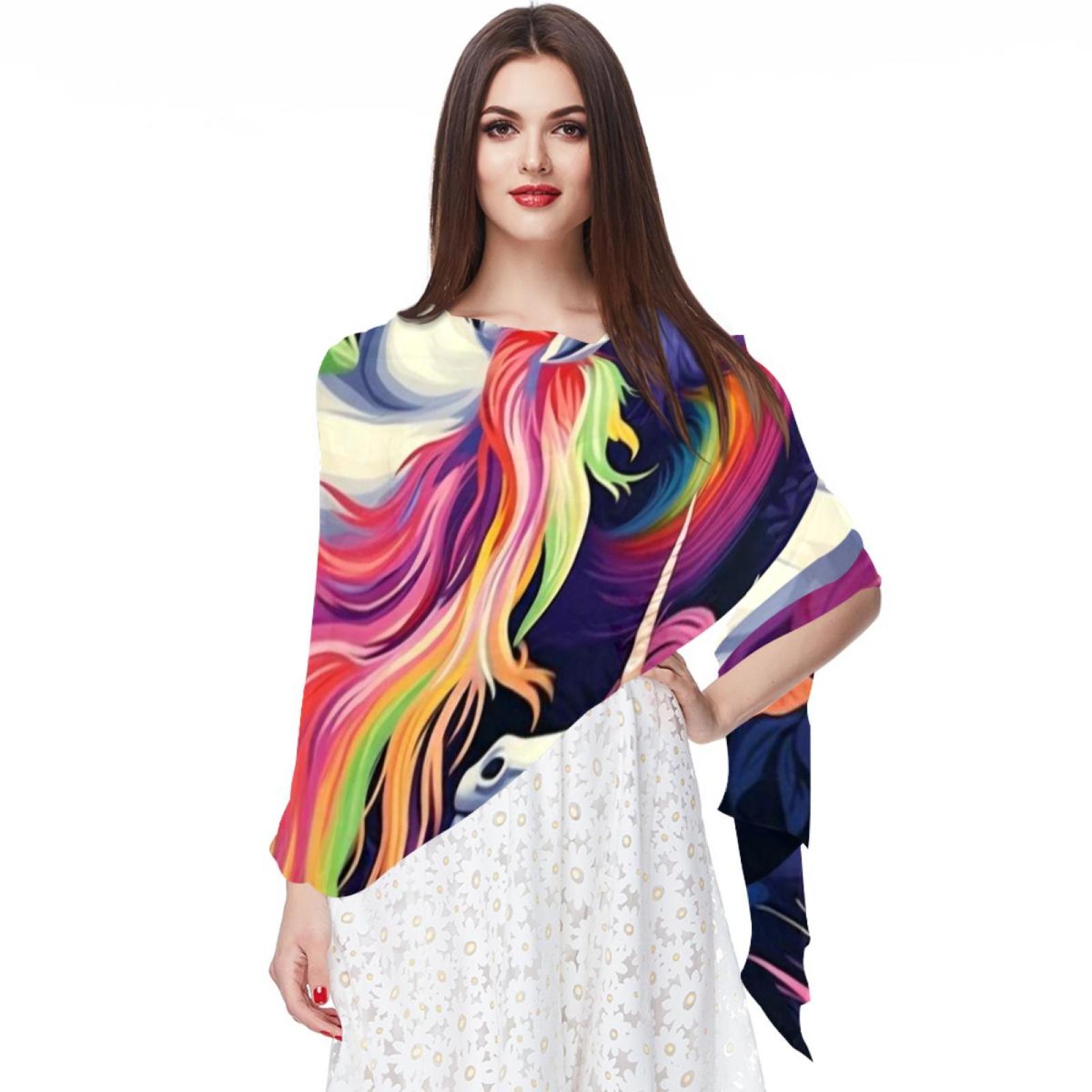 Robot Unicorn Attack Light and Breathable Chiffon Yarn Silk scarf for ...