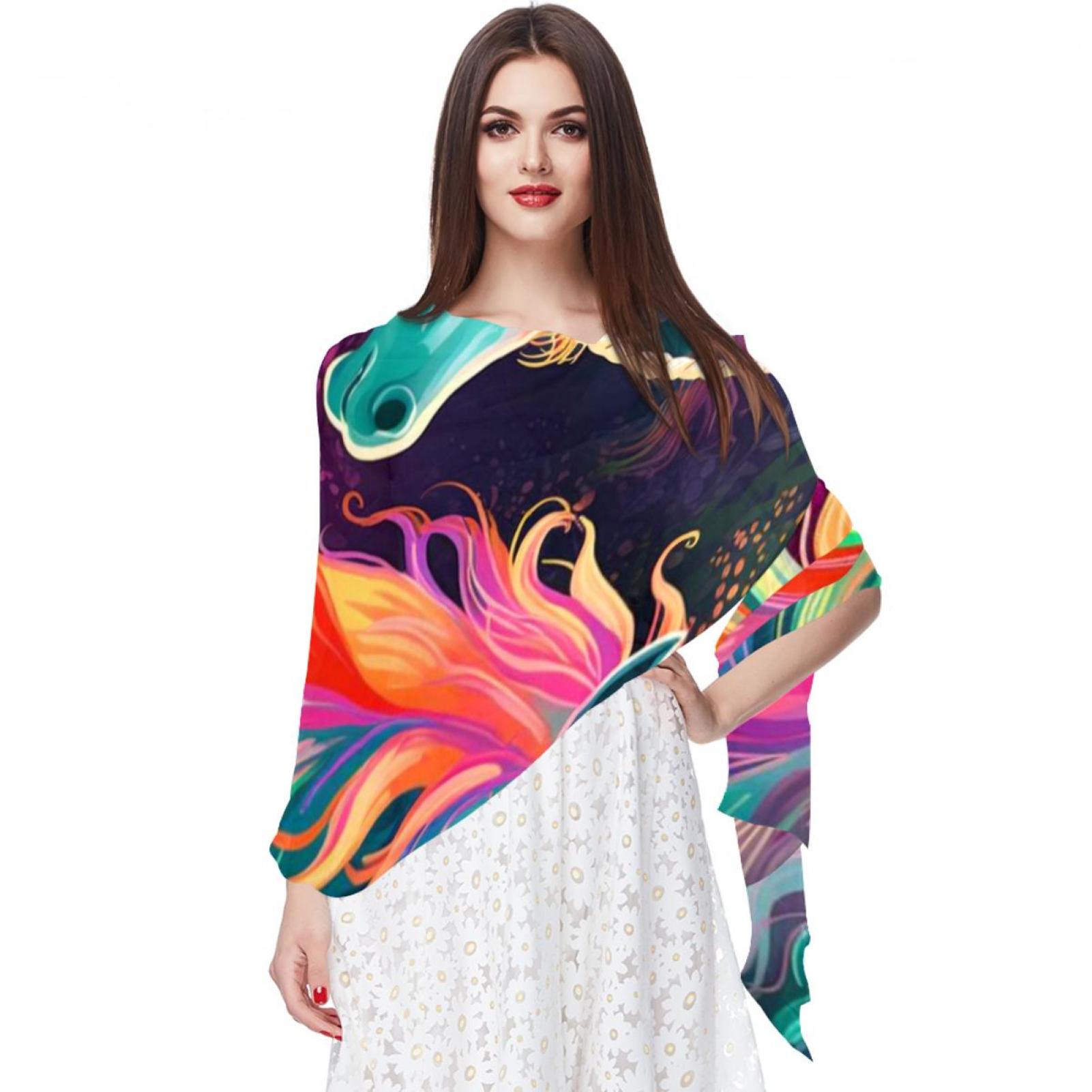 Robot Unicorn Attack Light and Breathable Chiffon Yarn Silk scarf for ...