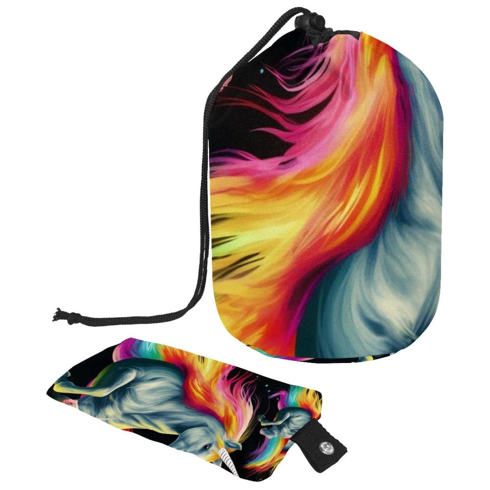 Robot Unicorn Attack Portable Drawstring Foldable Travel Laundry Bag ...
