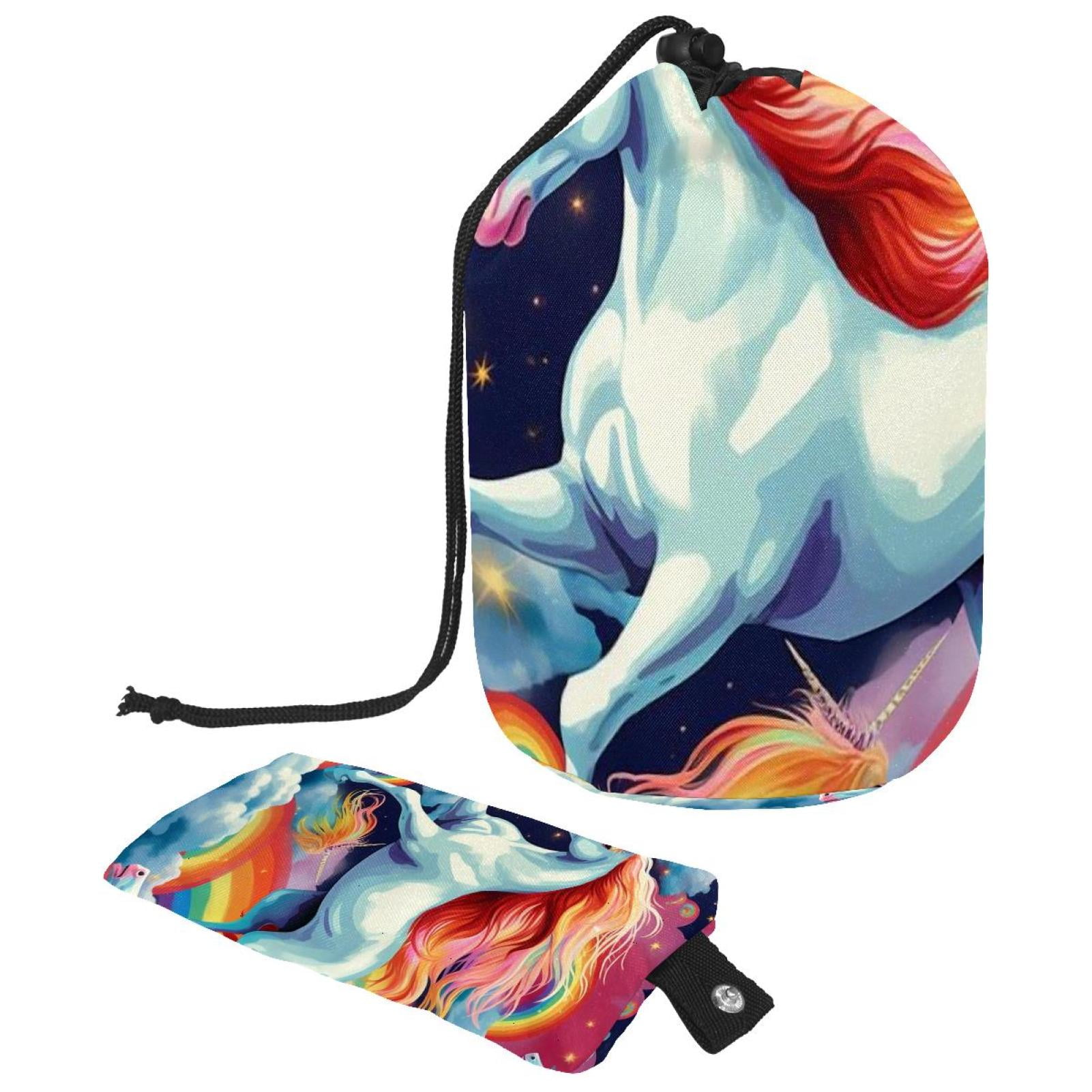 Robot Unicorn Attack Portable Drawstring Mesh Bag Shower Wash Bags ...