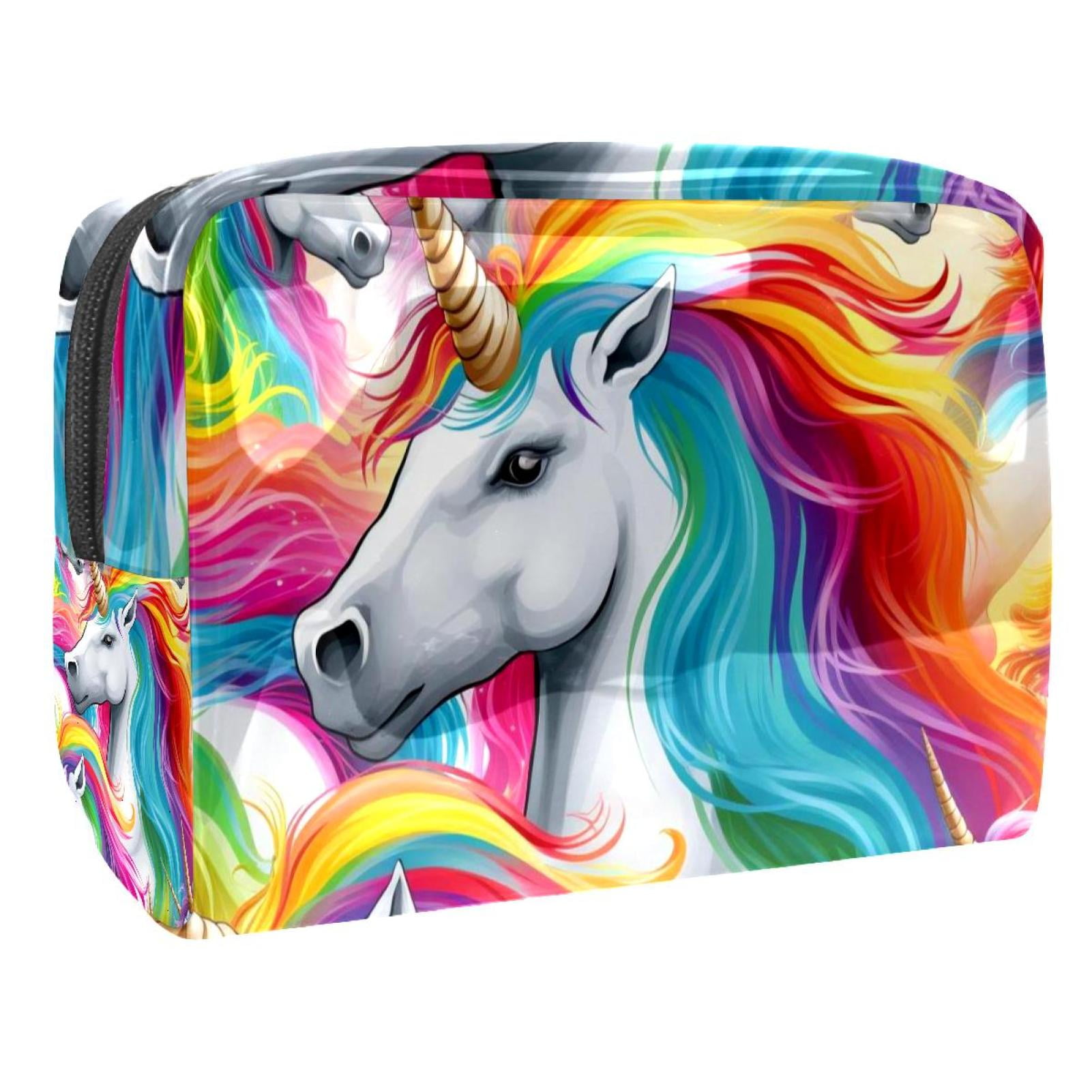Robot Unicorn Attack Waterproof Cosmetic Storage Bag with Zipper ...