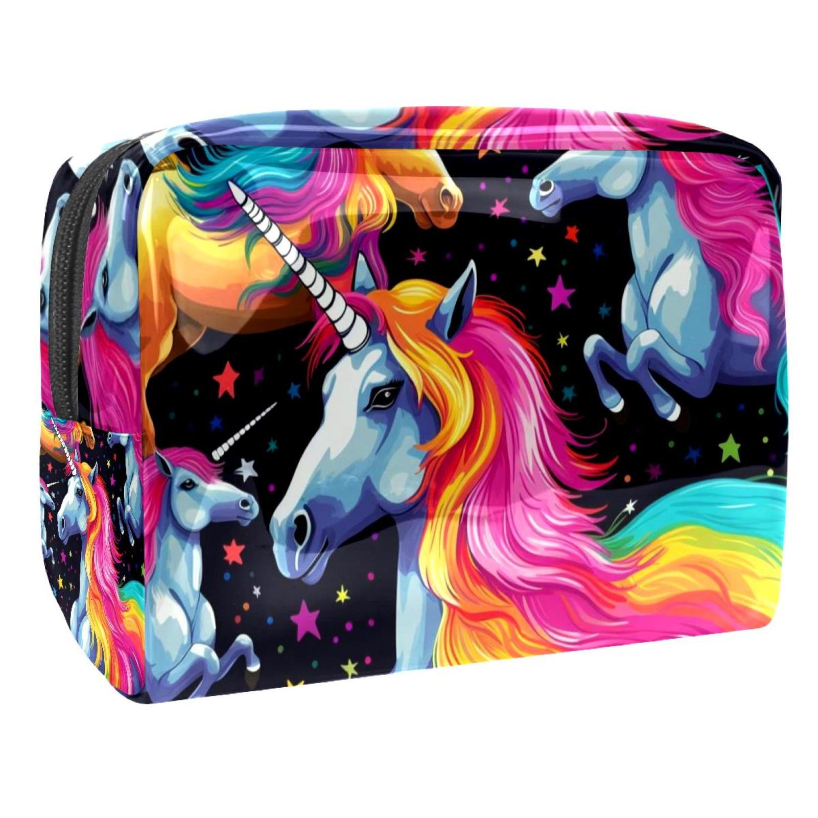 Robot Unicorn Attack Waterproof Cosmetic Storage Bag with Zipper ...