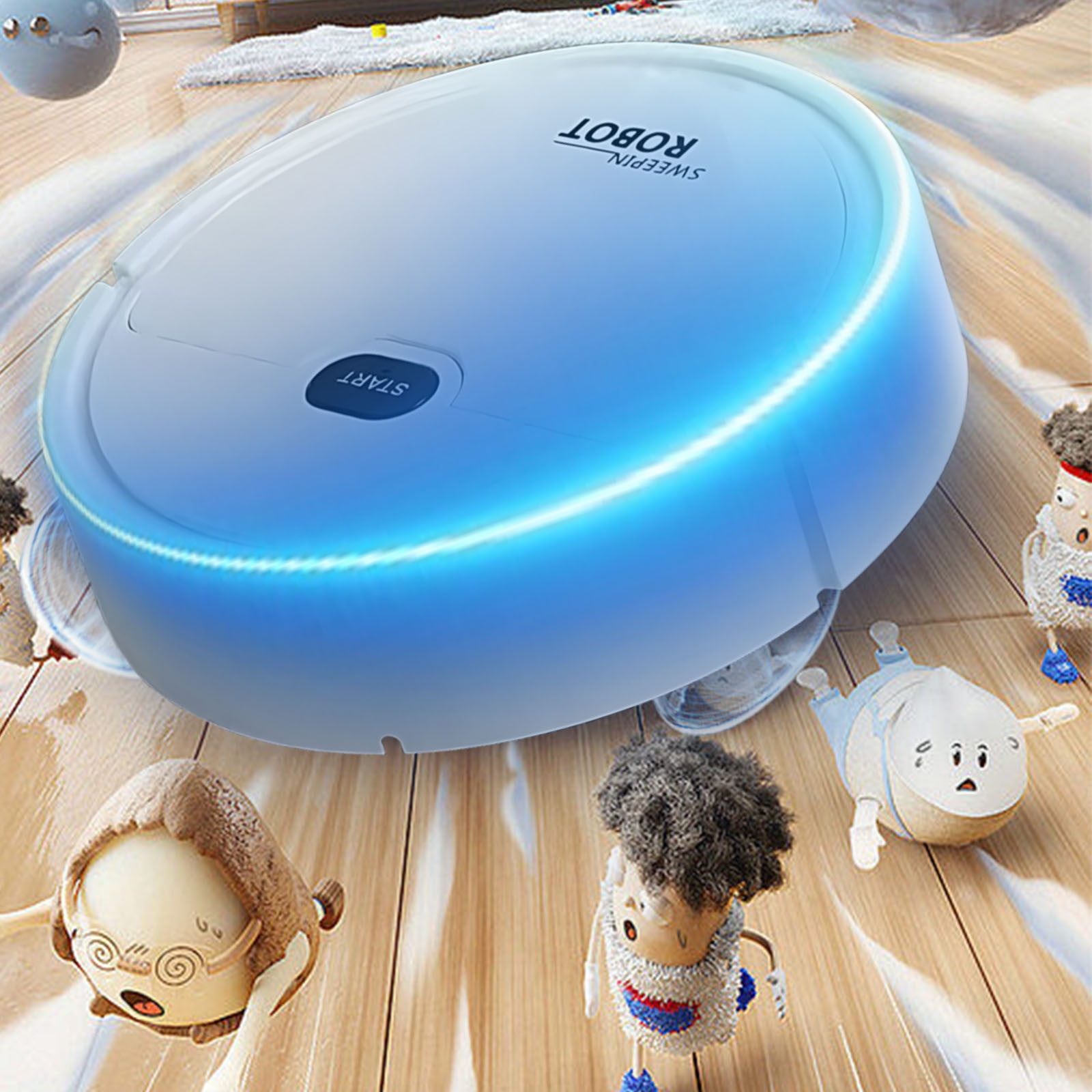 Robot Vacuum Cleaner - 3-in-1 Sweeping Vacuum Mopping with Auto Side ...