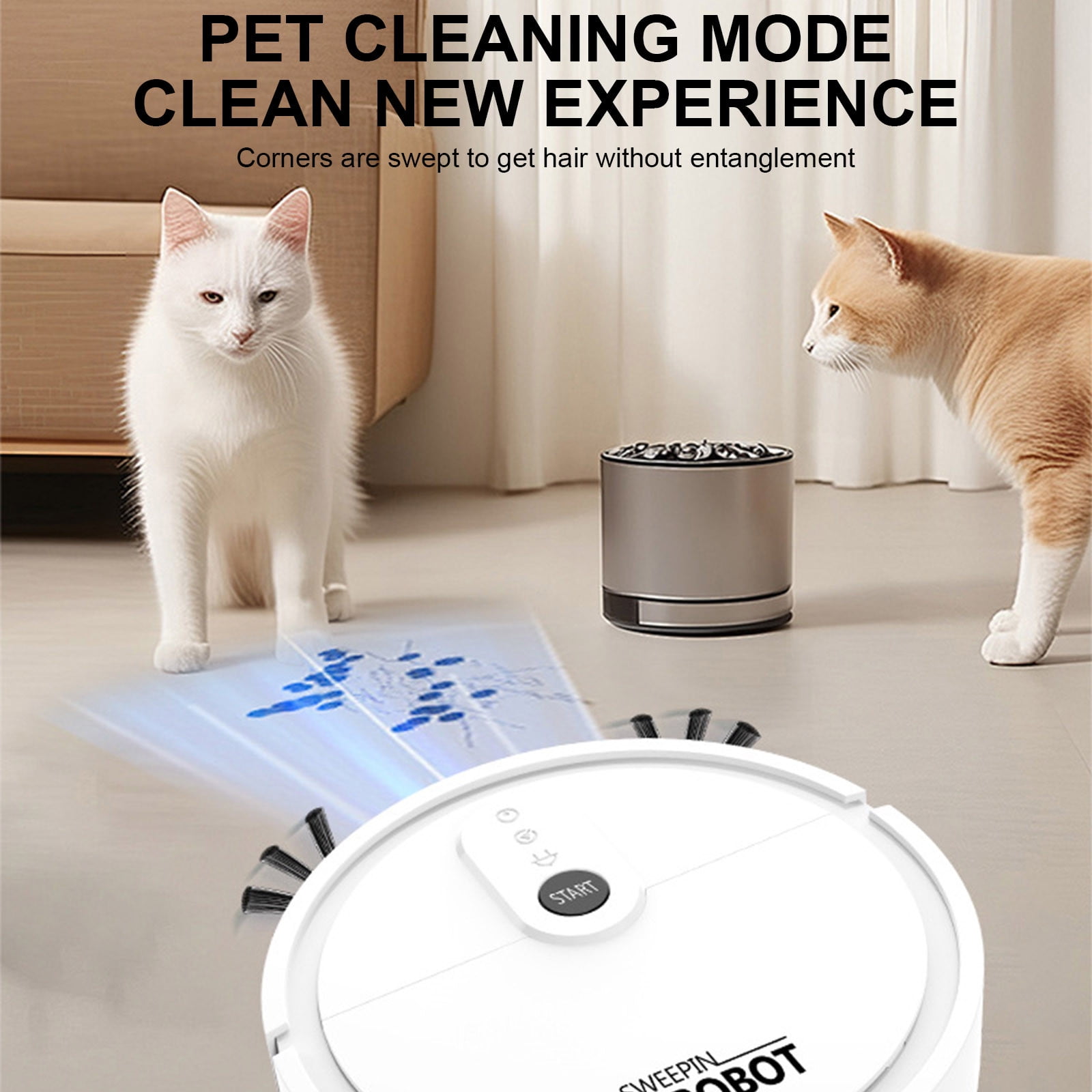 Robot Vacuum Cleaner, Automatic Vacuum Robot, Robot Floor Cleaner, Pet ...