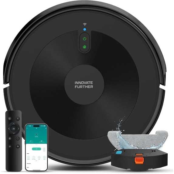 Robot Vacuum and Mop:4000Pa 3-in-1 Robotic Cleaner with Intelligent ...