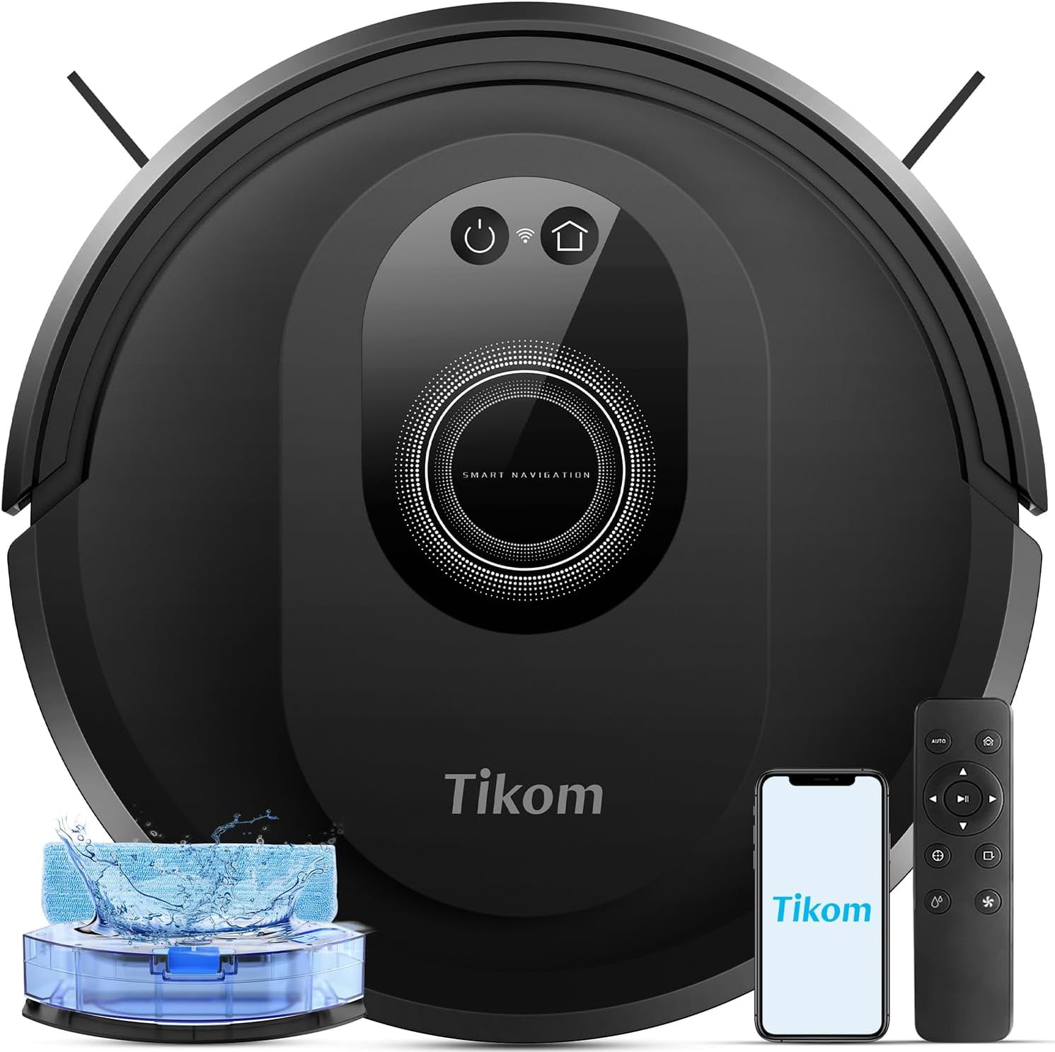 Robot Vacuum and Mop Combo, 5000Pa Robotic Vacuum Cleaner, 150 Min Max ...