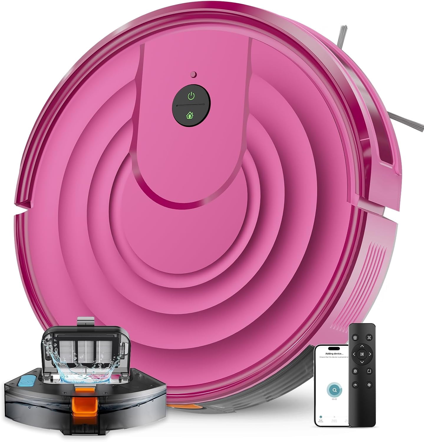 Robot Vacuum and Mop Combo 5000Pa 650mL 2 in 1 Mopping Cleaner Schedule ...