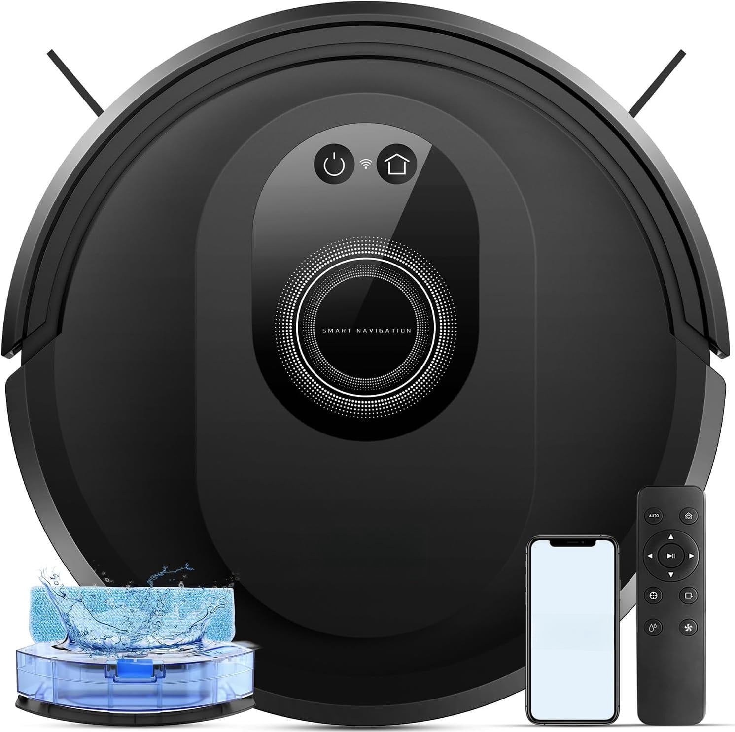 Robot Vacuum and Mop Combo, 5000Pa Robotic Vacuum Cleaner, 150 Min ...