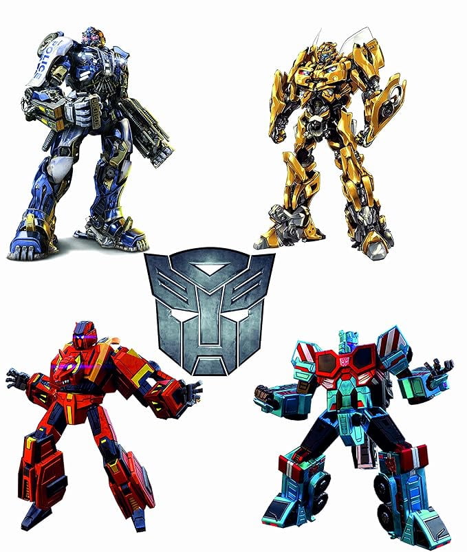 Robot Warriors Theme Paper Cutouts – Futuristic Mecha Birthday Party ...