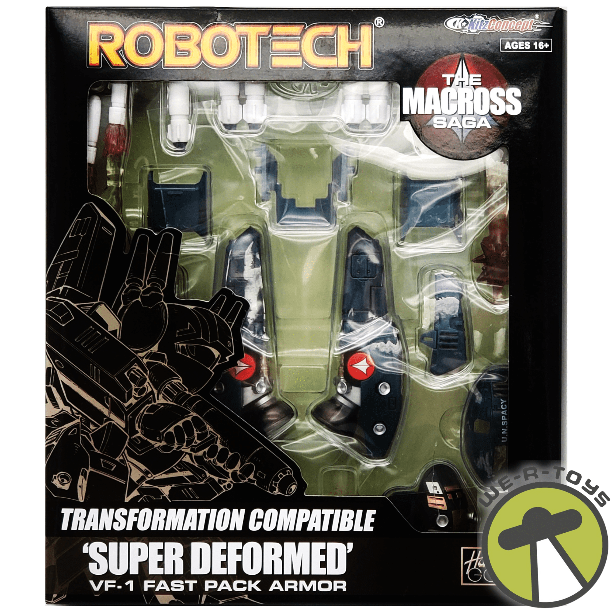 Robotech The Macross Saga Super Deformed VF-1 Fast Pack Armor Set 2007 ...