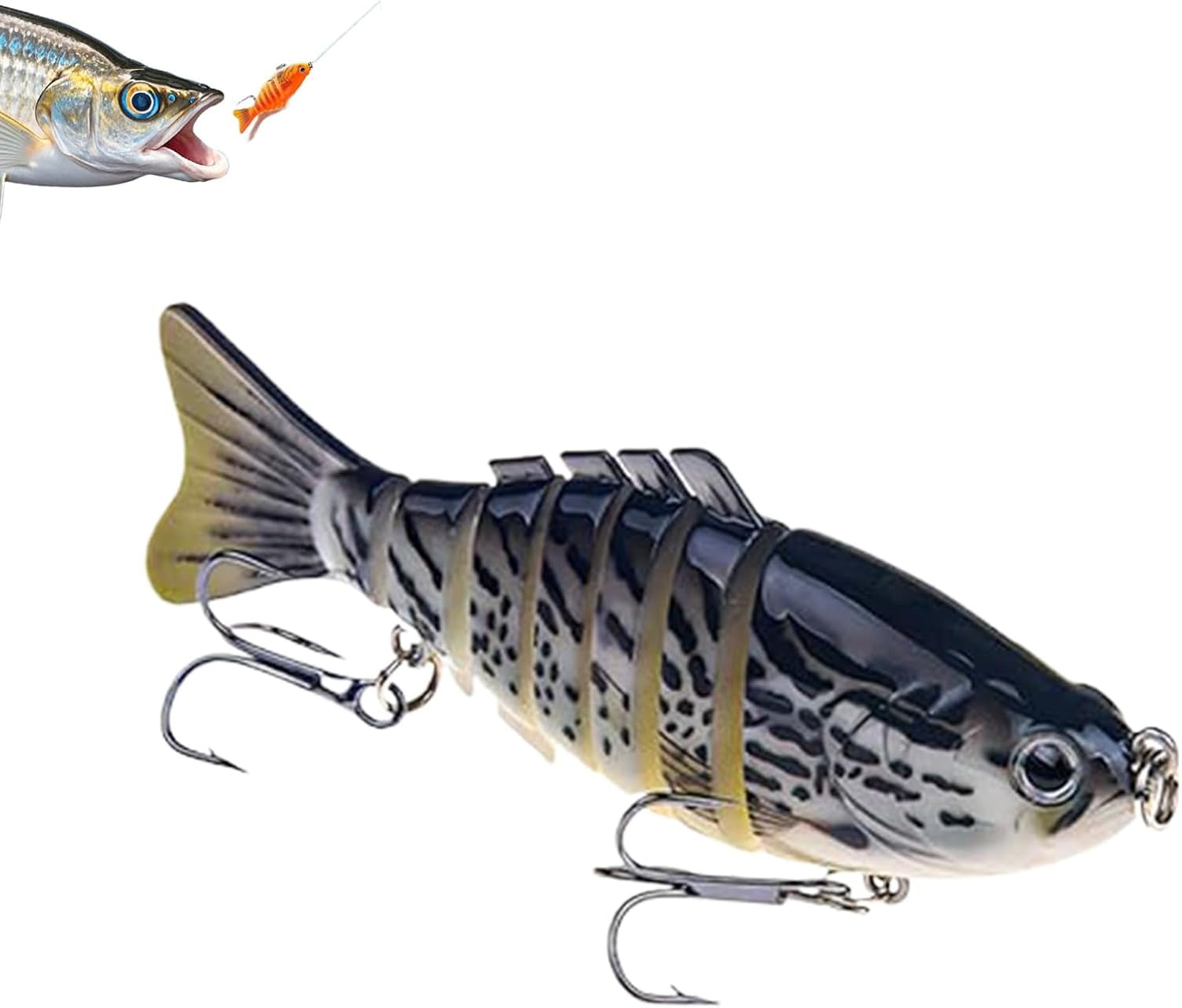 Robotic Fishing Lure, 2025 New 3D Swimming Bait for Freshwater ...