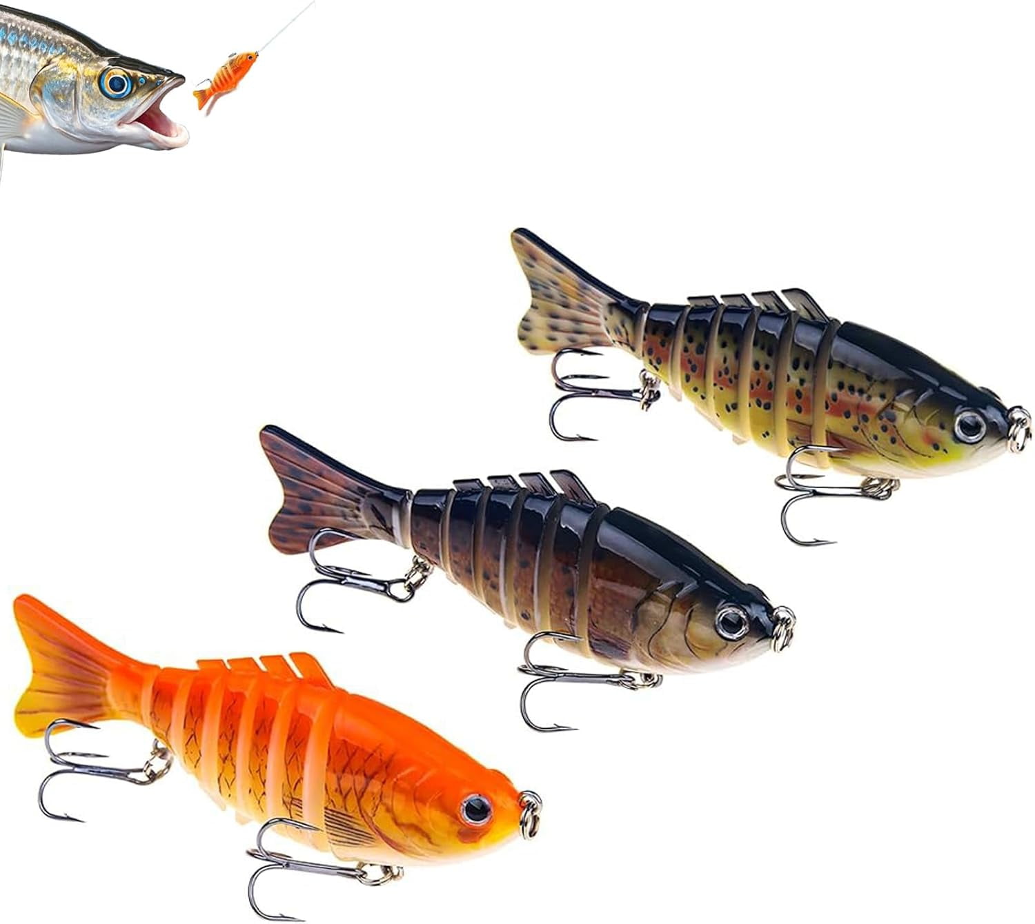 Robotic Fishing Lure, 2025 New 3D Swimming Bait for Freshwater ...