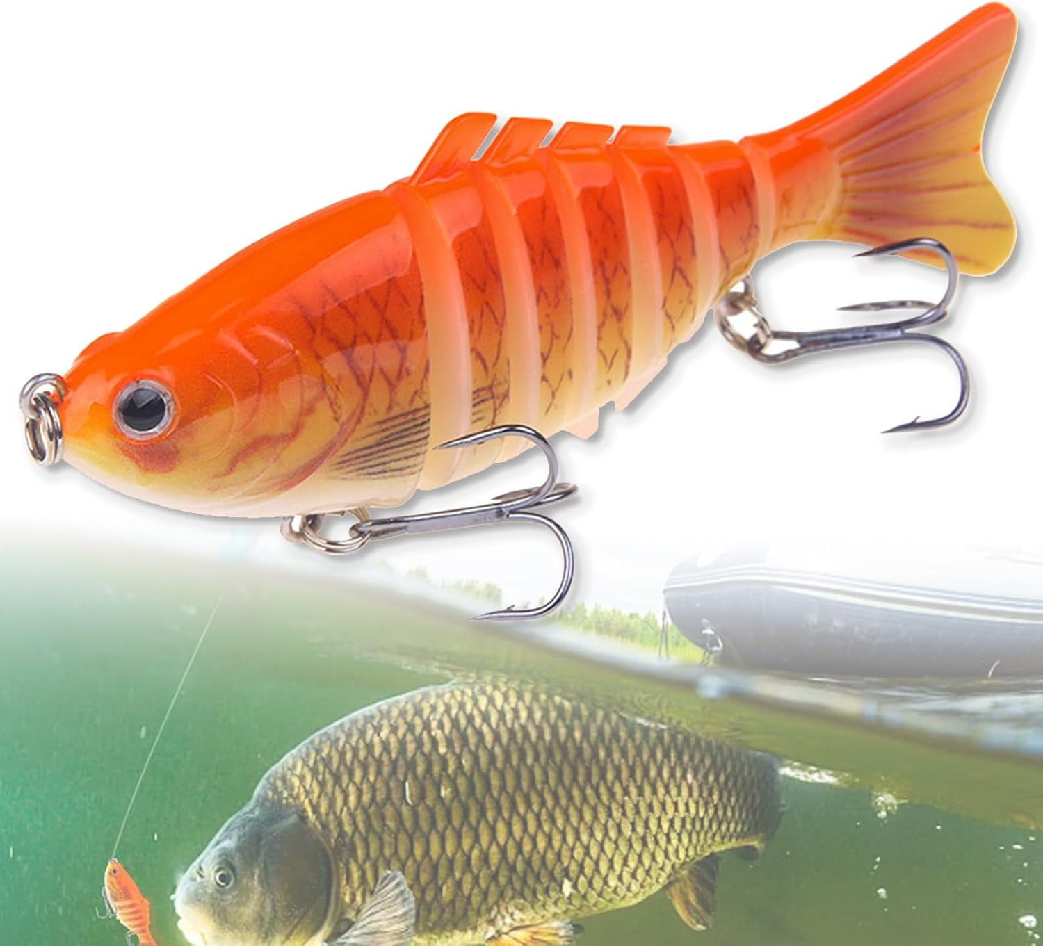 Robotic Fishing Lure, 2025 Upgrade 3D Swimming Bait for Freshwater and ...