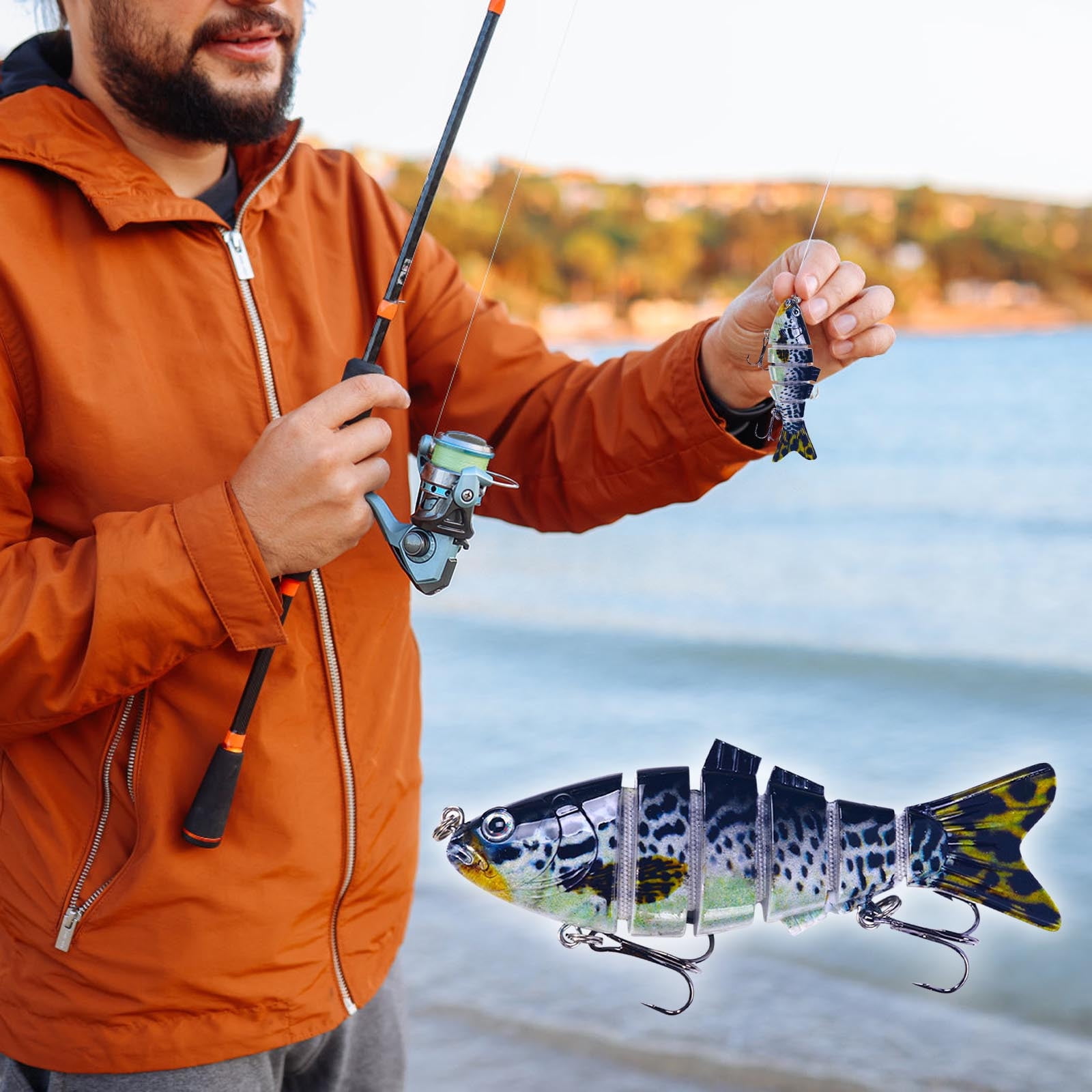 Robotic Fishing Lure, Bionic Fishing Lure 3D Swimming Bait For ...