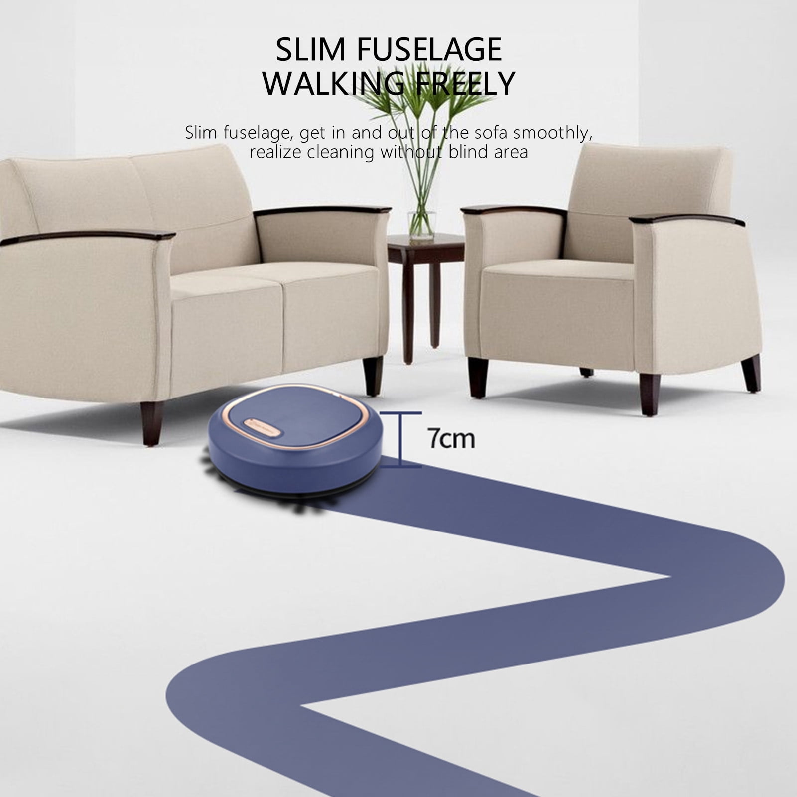 Robotic Vacuum Cleaner | Intelligent Sweeping & Mopping | 2000Pa ...