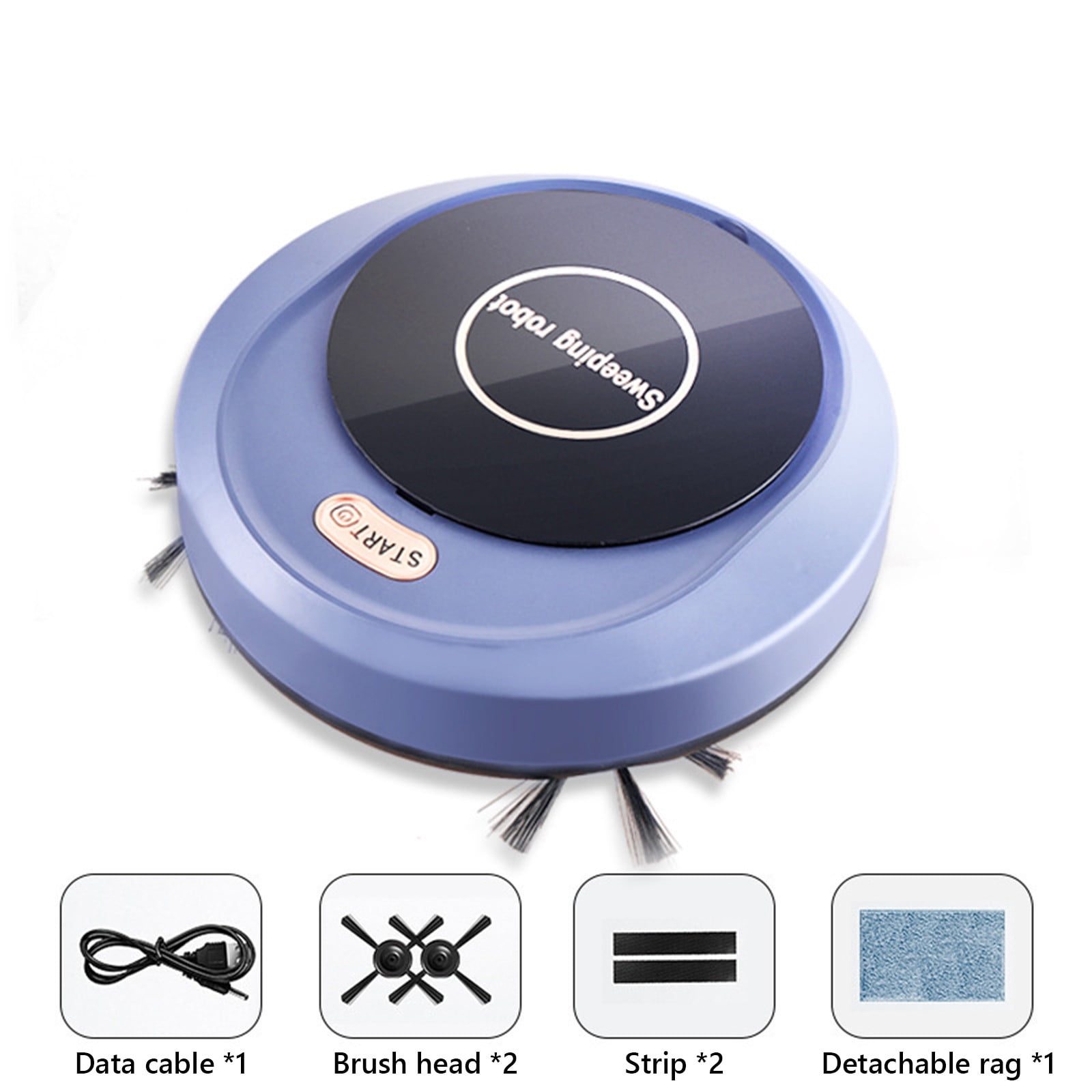 Robotic Vacuum Cleaner & Mop Combo - Smart Self-Charging Sweeping Robot ...