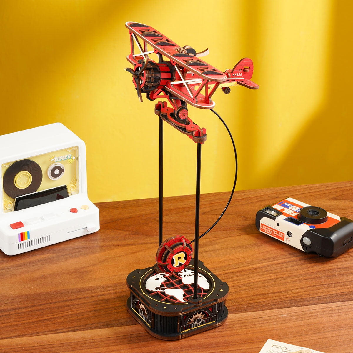 Robotime Rokr Gravity Swing Model Building Kit 3D Wooden Puzzle kit Sky ...