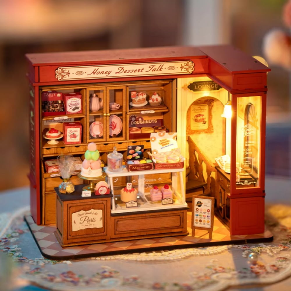 Robotime Rolife Becka's Baking House 3D Puzzle DIY Miniature Dollhouse Kit Amazing Gift for ...
