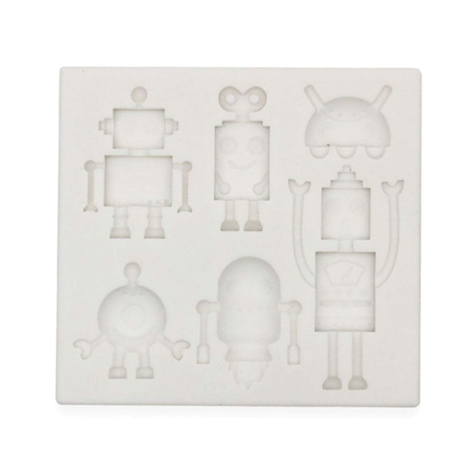 Robots Shape Jelly Molds Silicone Mould Cake Decorating Gadget Fondant ...