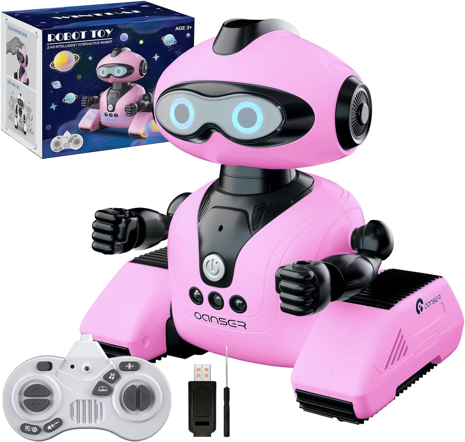 Robots Toys for Kids, 2.4Ghz Remote Control Robot Toys with Music and ...