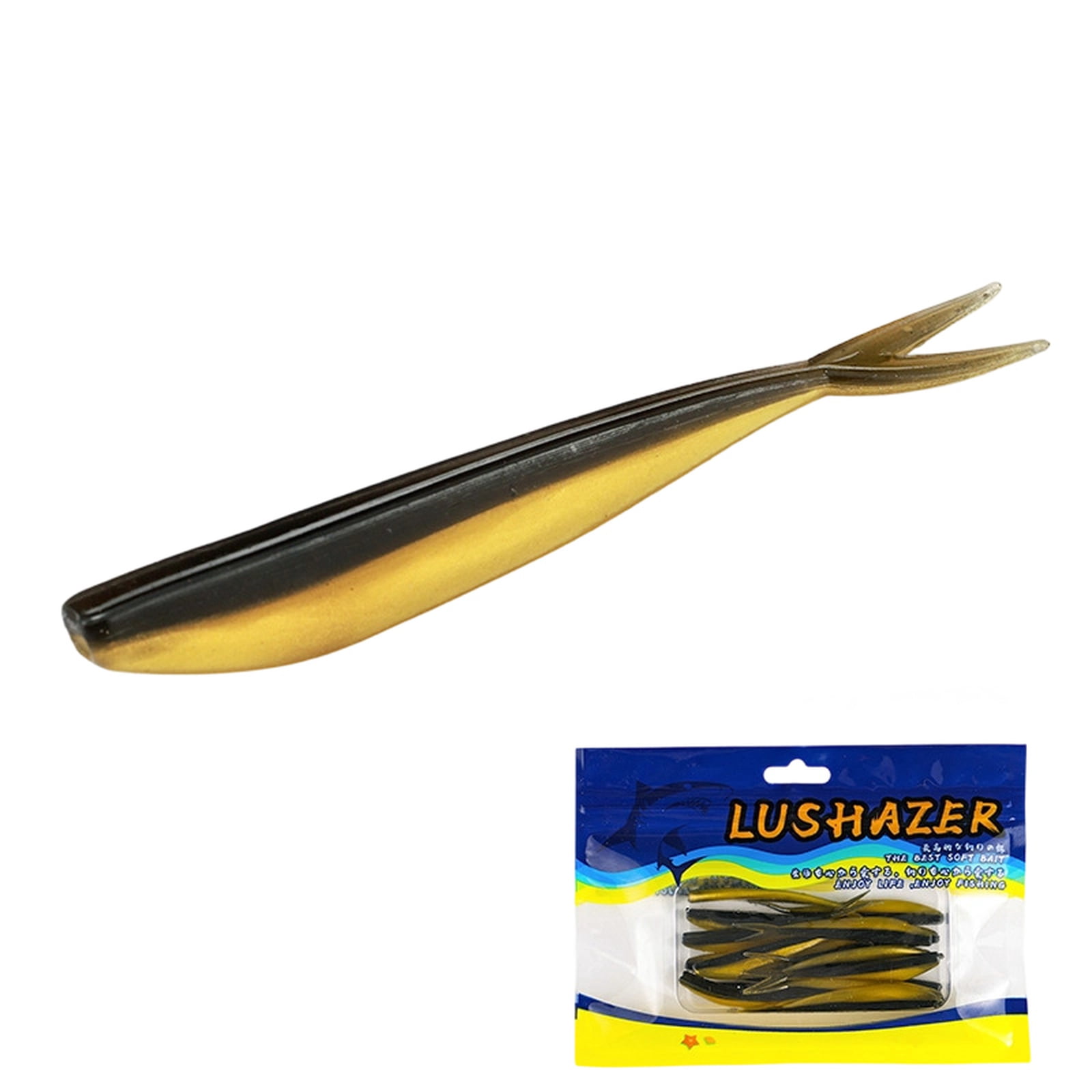 Roboworm 3 Inch Shad Soft Plastic Worms 10 Pack - Natural Forage ...