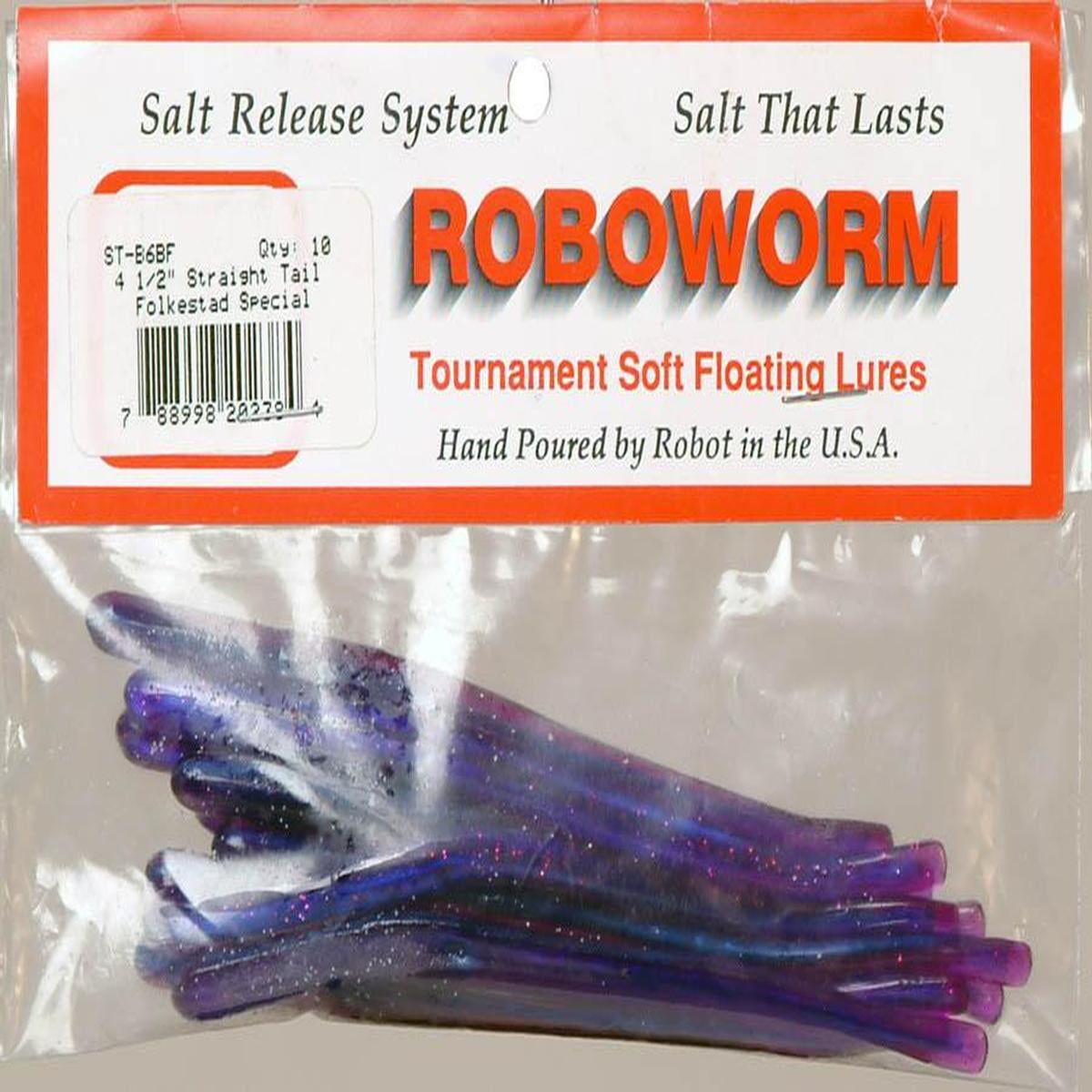 Roboworm Straight Tail 4.5'' Folkstad Special - Walmart.com
