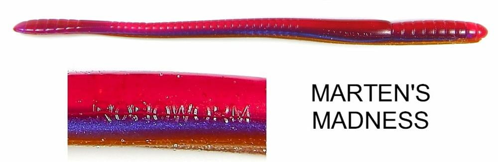 Roboworm Straight Tail Worm Bait Martens Madness, 7-Inch - Walmart.com