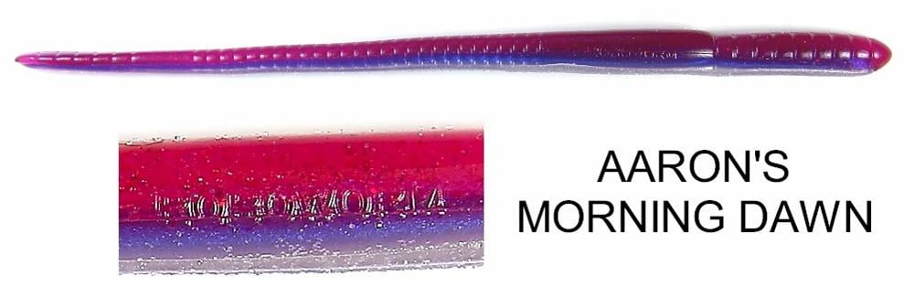 Roboworm Straight Tail Worm7'' Aaron's Morning Dawn 8pk - Walmart.com