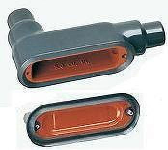 Robroy PRHLB68 Plasti-Bond PVC-Coated Conduit Body, Type LB, Form-8, 2 ...