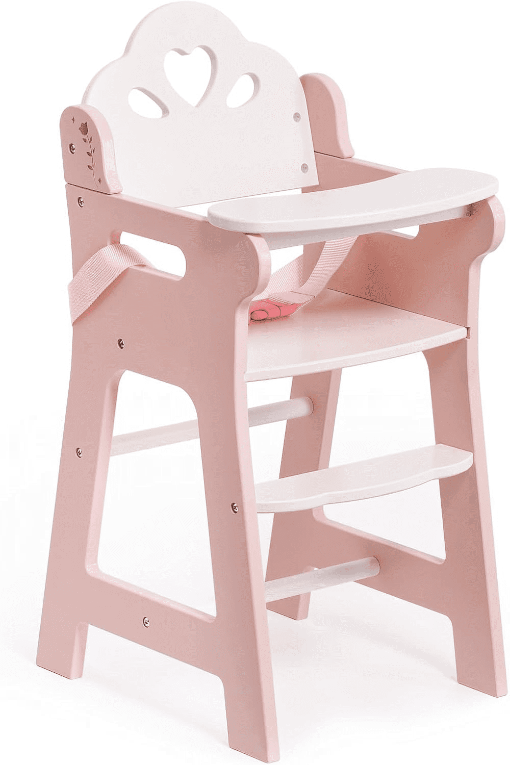 Robud Baby Doll High Chair, Pretend Play High Chair with Seat Belt ...
