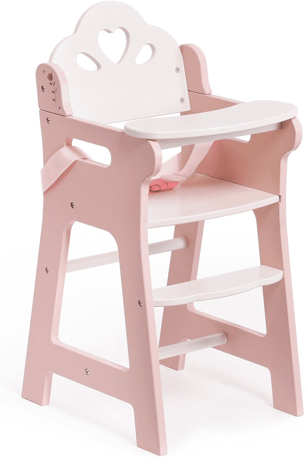 Robud Baby Doll High Chair, Pretend Play High Chair with Seat Belt ...