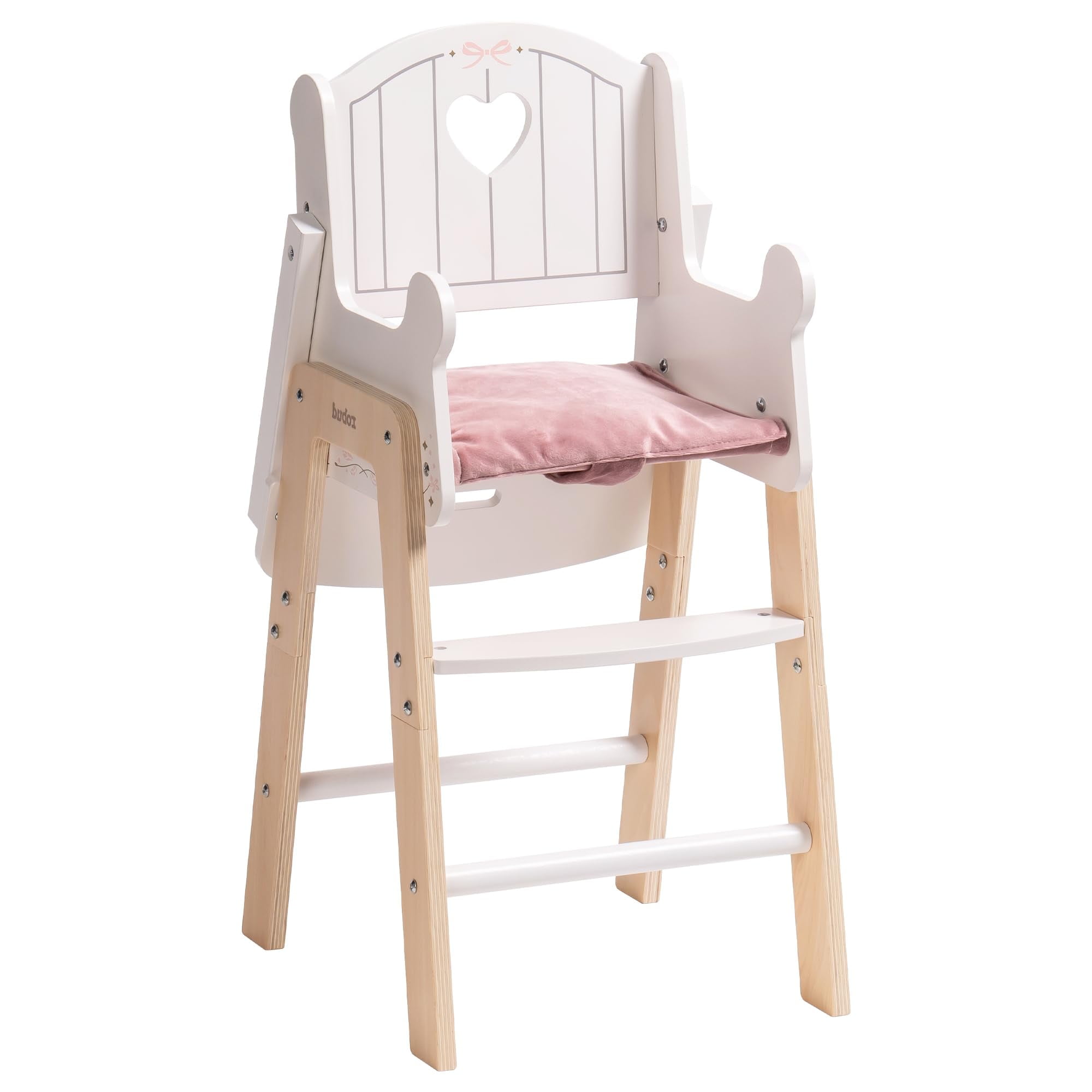 Robud Play High Chair, Pretend Play High Chair with Cushion, Movable ...