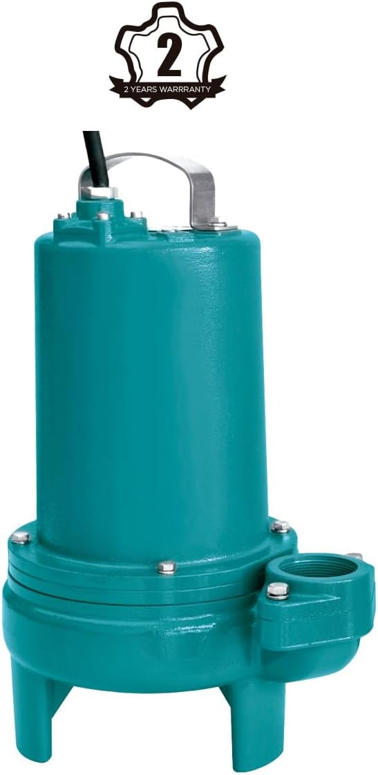 Robust 2" NPT Vertical Discharge Sewage Pump Handles Liquid up to 104°F ...