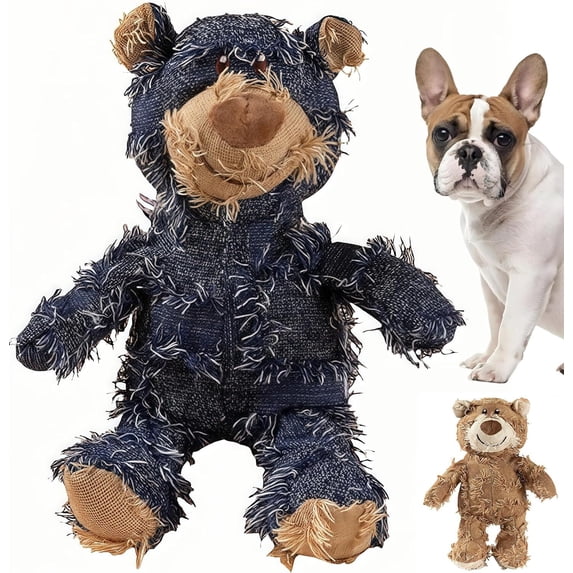 Robust Bear Dogs Toys, Dog Companion for Heavy Chewers, Durable Squeaky ...