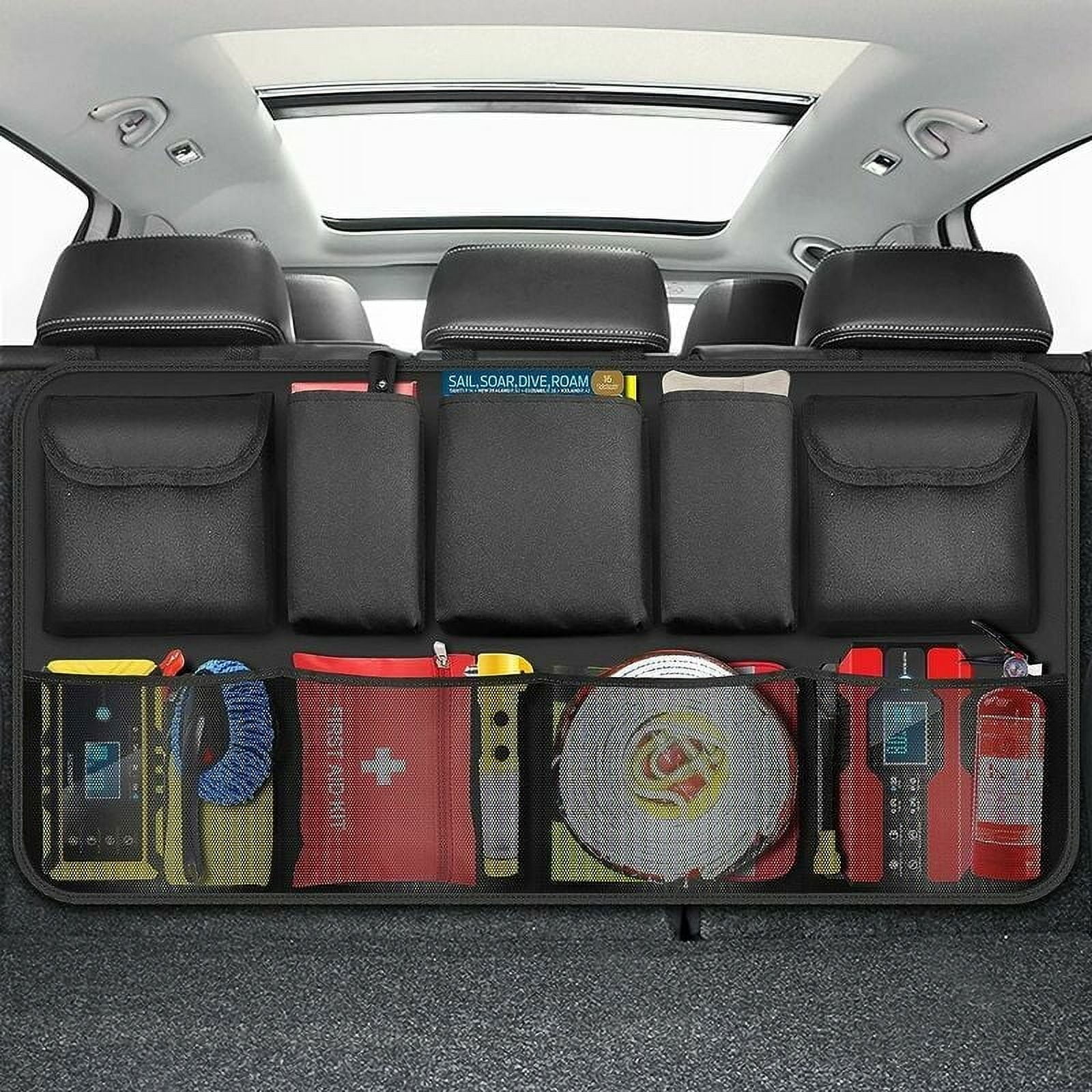 Robust Elastic Net Car Trunk Organizer, Strict Sewing Process ...