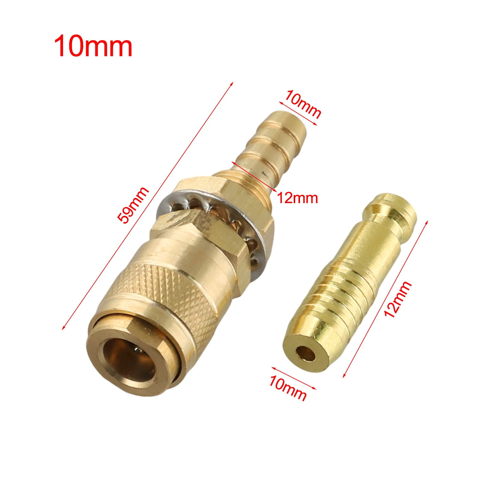 Robust Gas and Water Fittings with Quick Connection for 10mm For Tubes ...