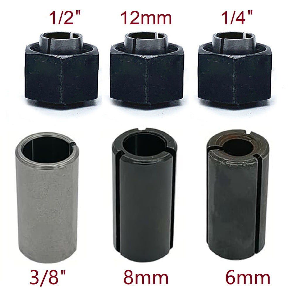 Robust Metal Collet and Nut Set for Router Compatibility with Multiple ...