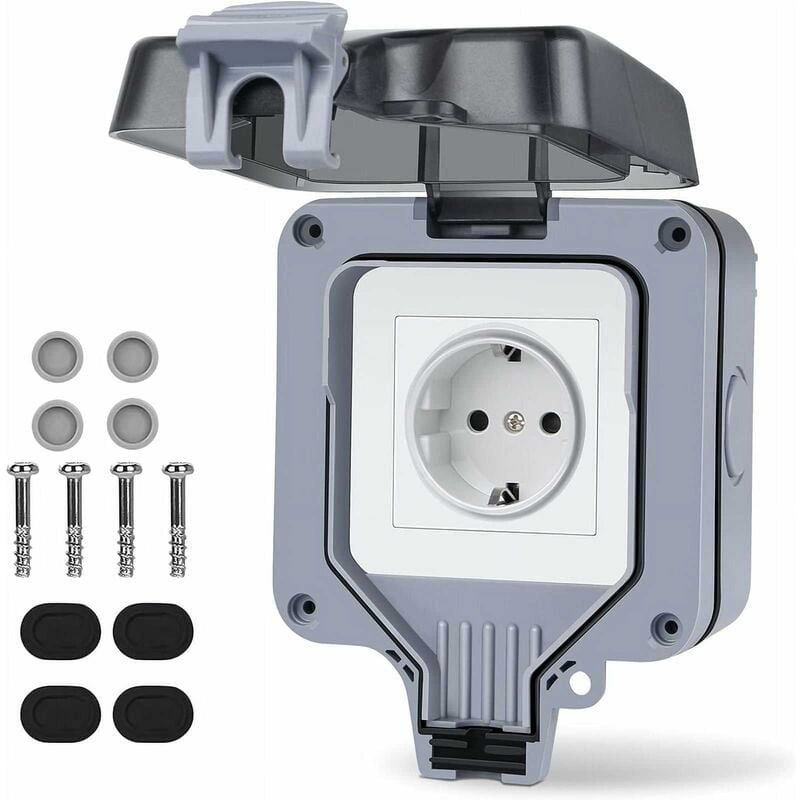Robust Outdoor Switch Socket, Waterproof Power Socket with Lockable ...