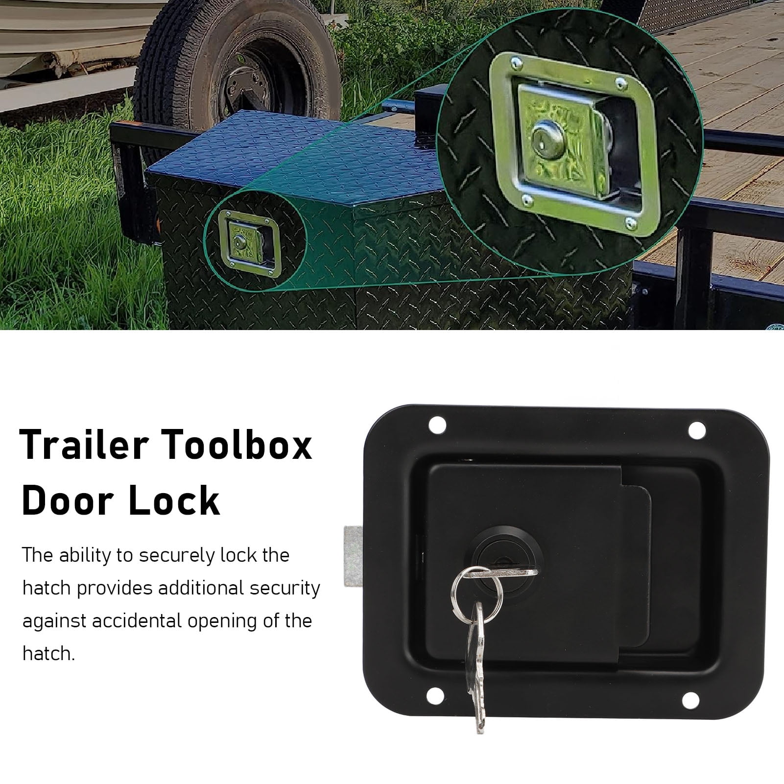 Robust Paddle Handle Latch For Trailers, Toolbox RV Door Lock ...