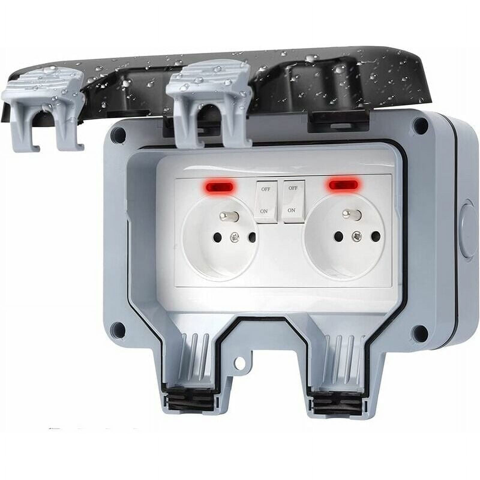 Robust Polycarbonate Shell Outdoor Power Socket, Weatherproof ...