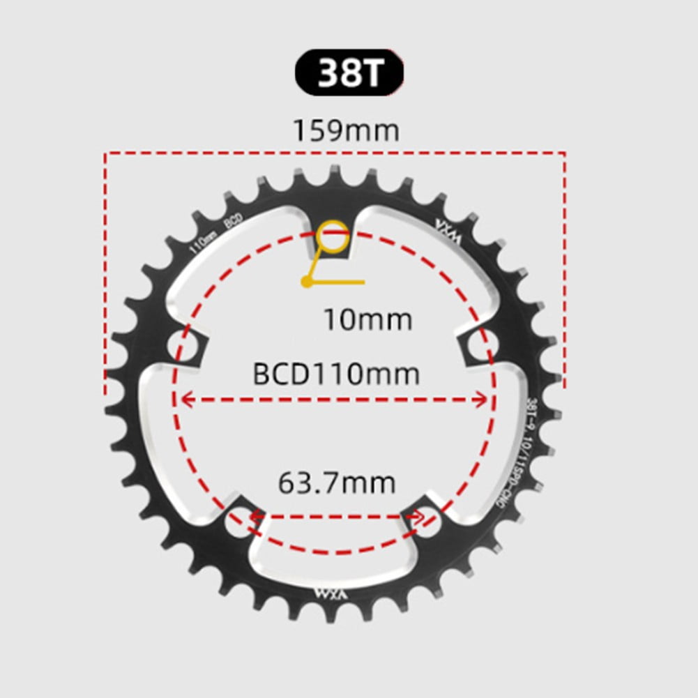 Robust Road Bike Component Cnc Aluminum Single Chainring Designed To ...