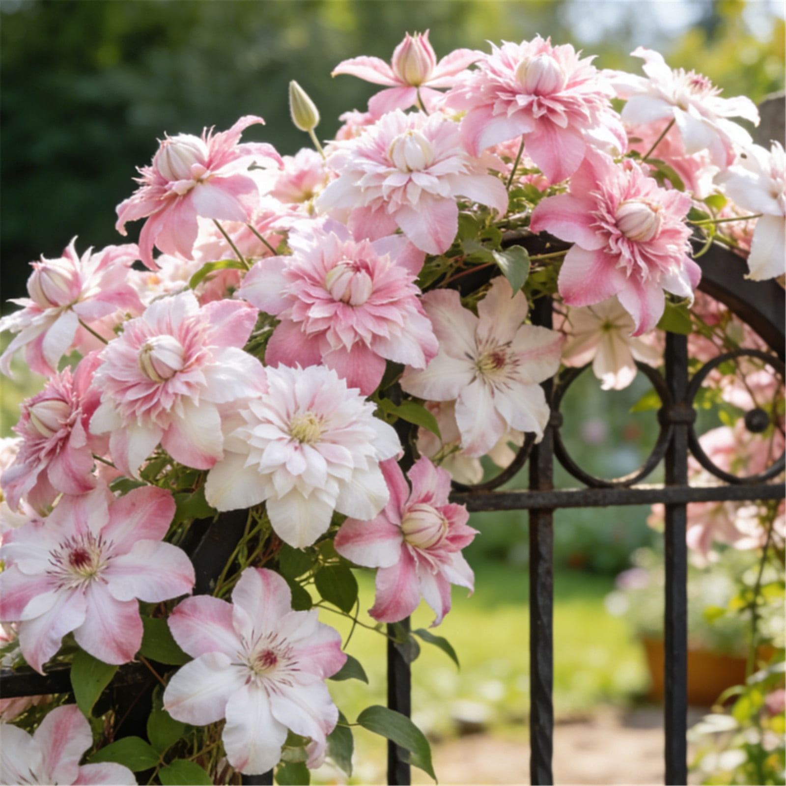 Robust hot-weather enduring clematis – Slender upright – Blossoms each ...