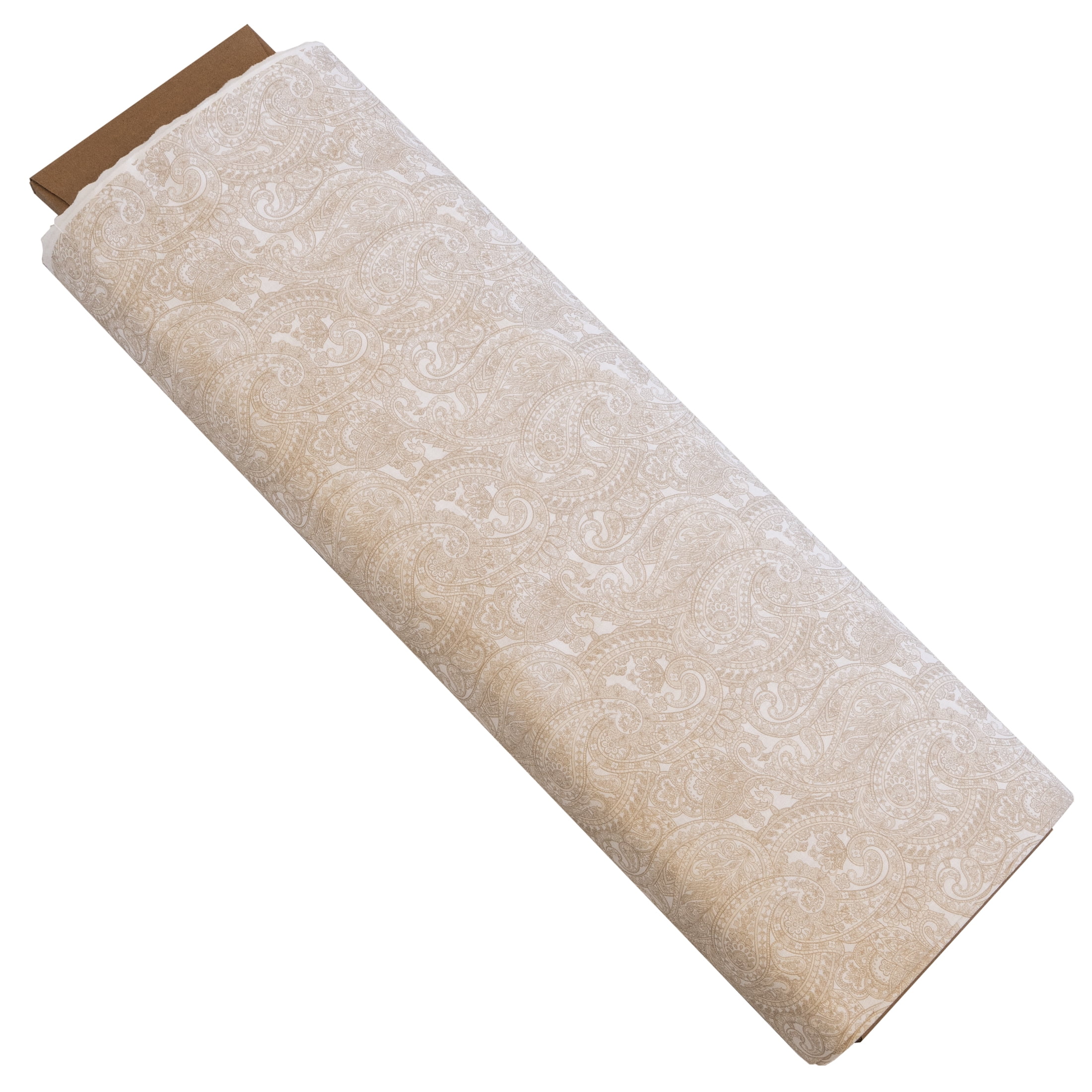 Roc-Lon 100% Cotton, 108" Wide, Quilt Backing, Paisley Beige Pattern ...