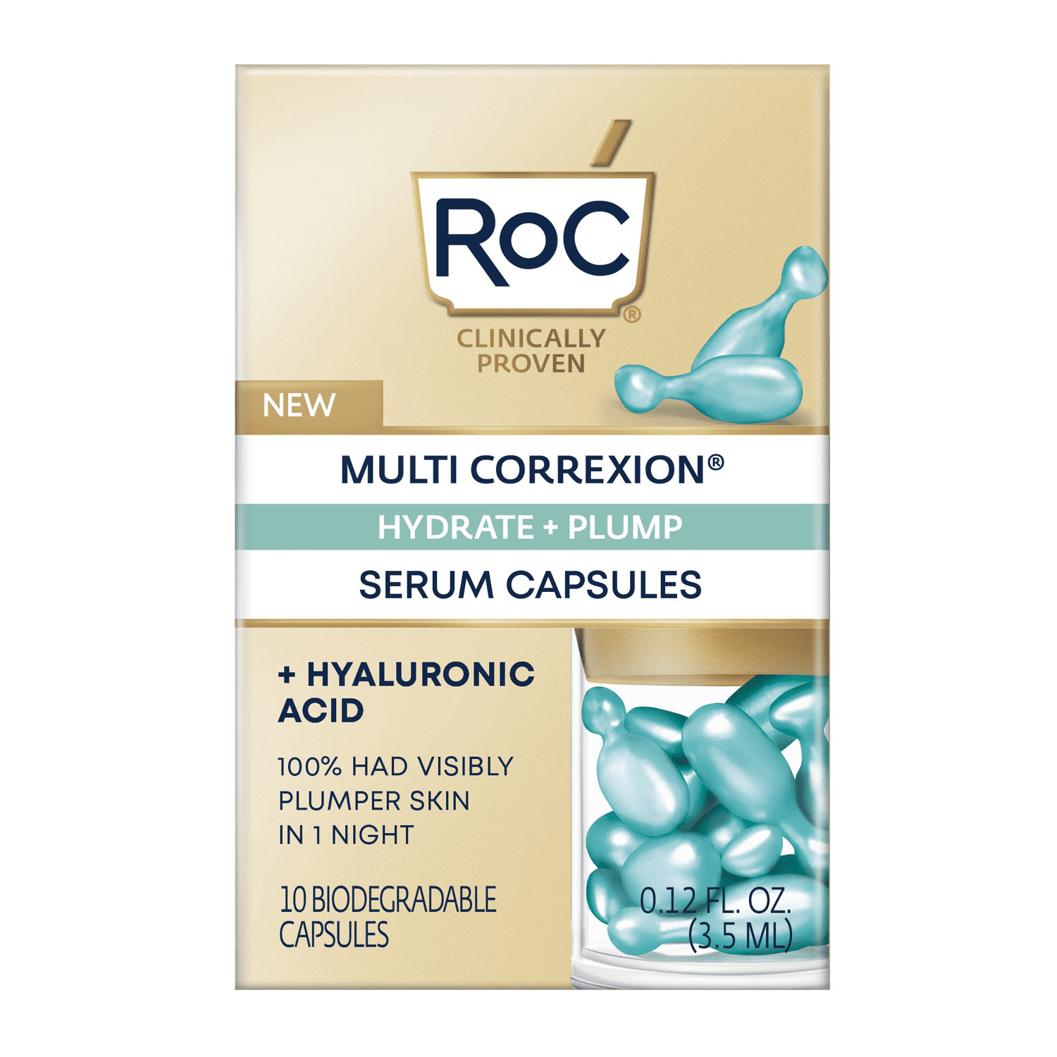 Roc Multi Correxion Hydrate + Plump Night Serum Hyaluronic Acid, All ...